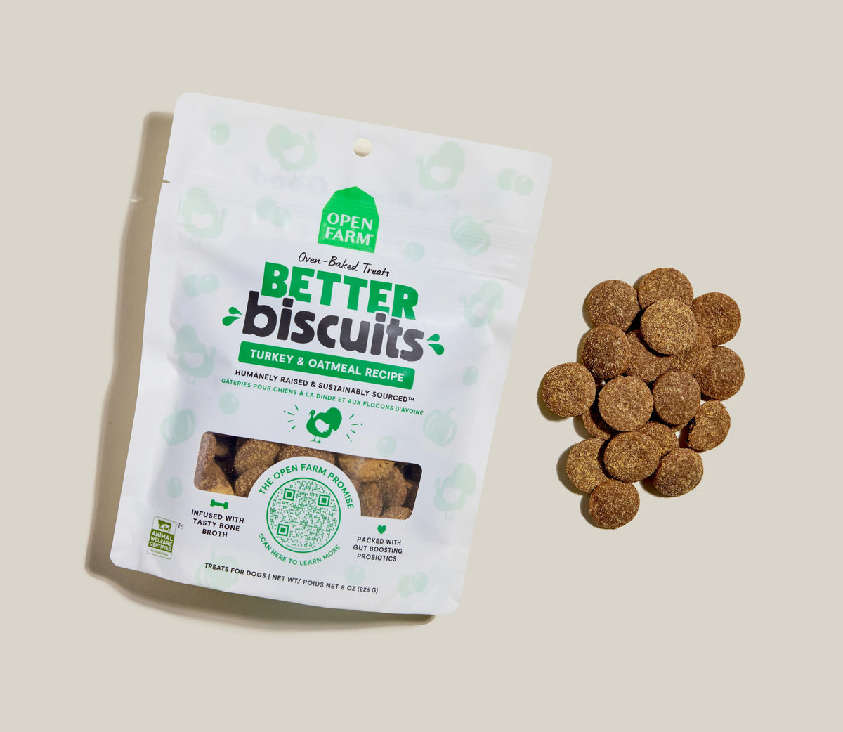Open Farm Turkey & Oatmeal Better Biscuits For Dogs – PetFoodStation